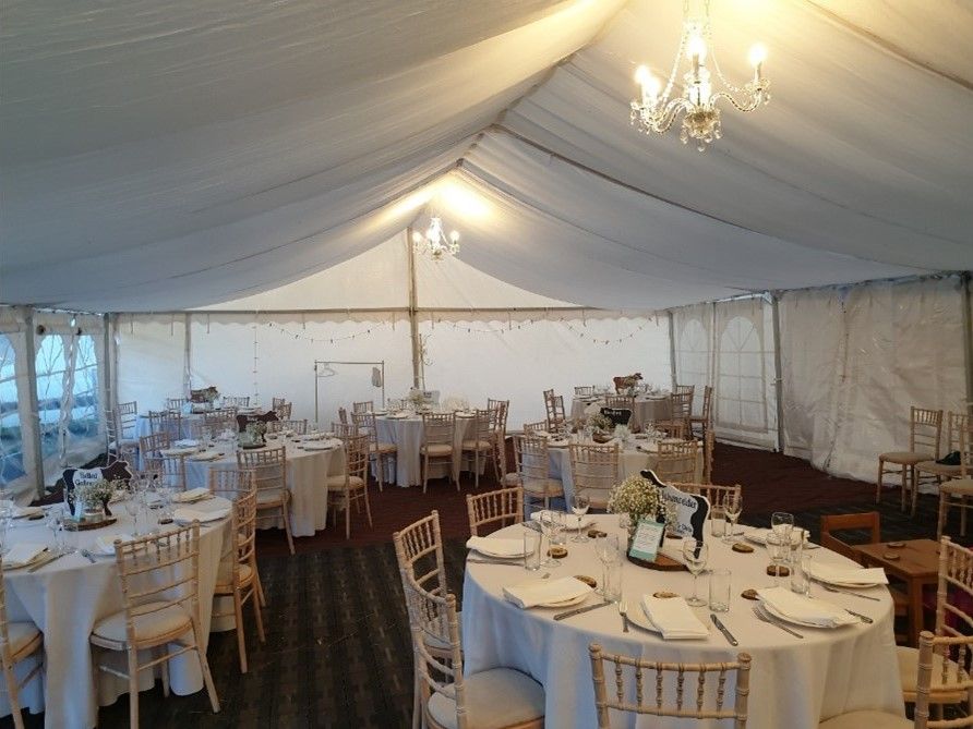 Buy 9m x 15m Modular Marquee Interior Ivory Lining